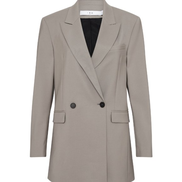 IRO | Jackets & Coats | Iro Paris Flemi Jacket In Taupe Size 34 Brand ...